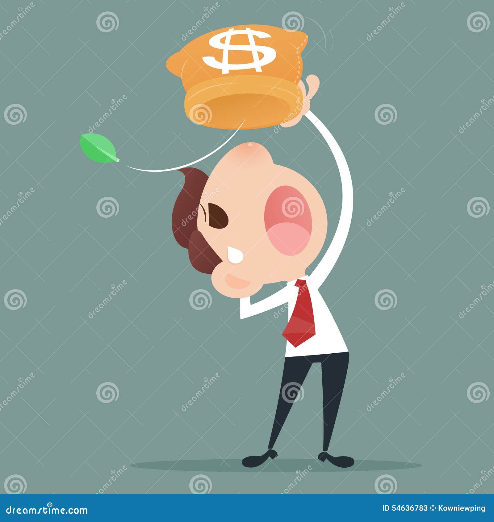 Losing money stock illustration. Illustration of businessman - 54636783