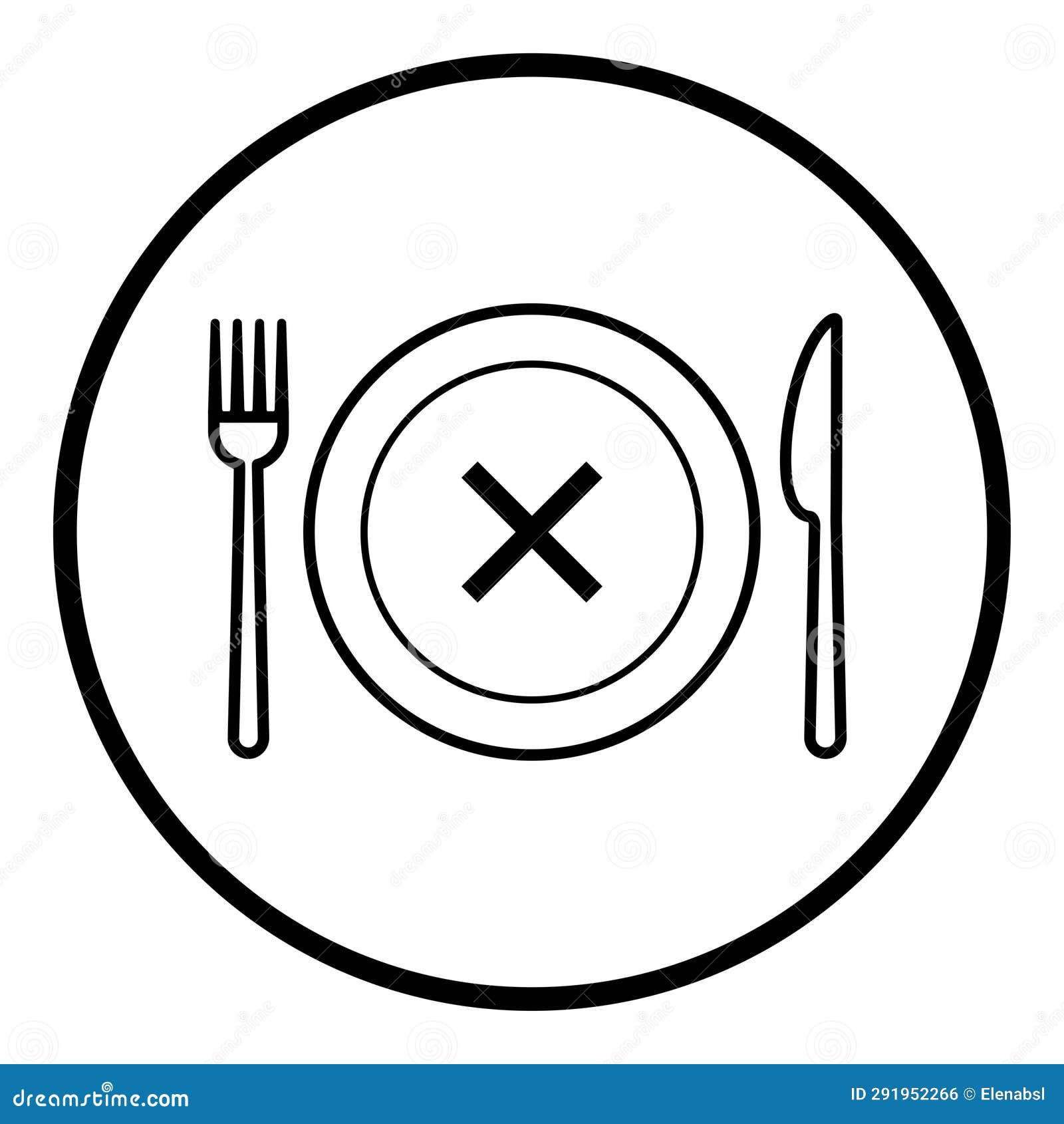 Loss of Appetite and Anorexia Icon Stock Vector - Illustration of ...