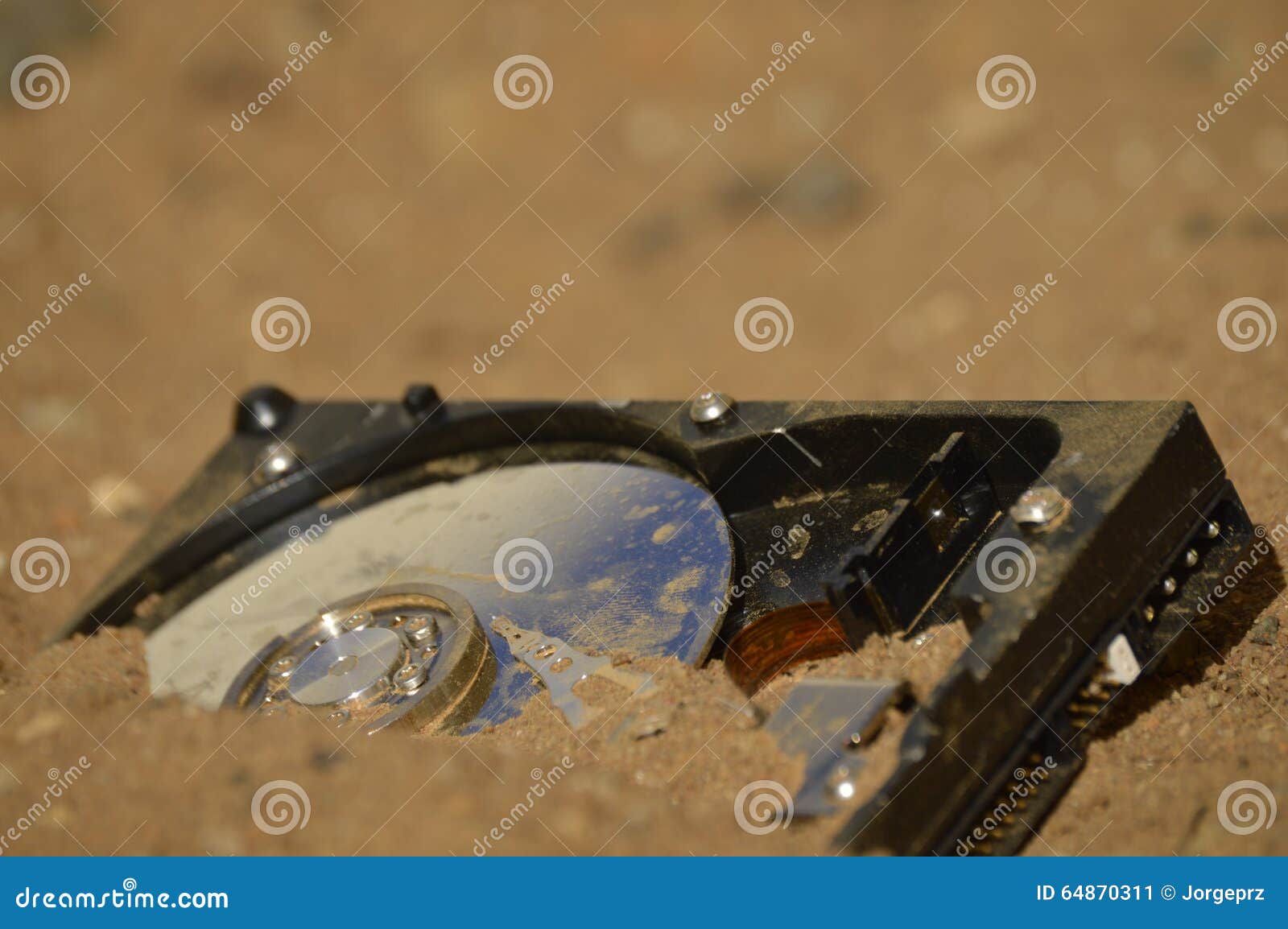 Loss of computer data. stock image. Image of desert, conceptual - 64870311