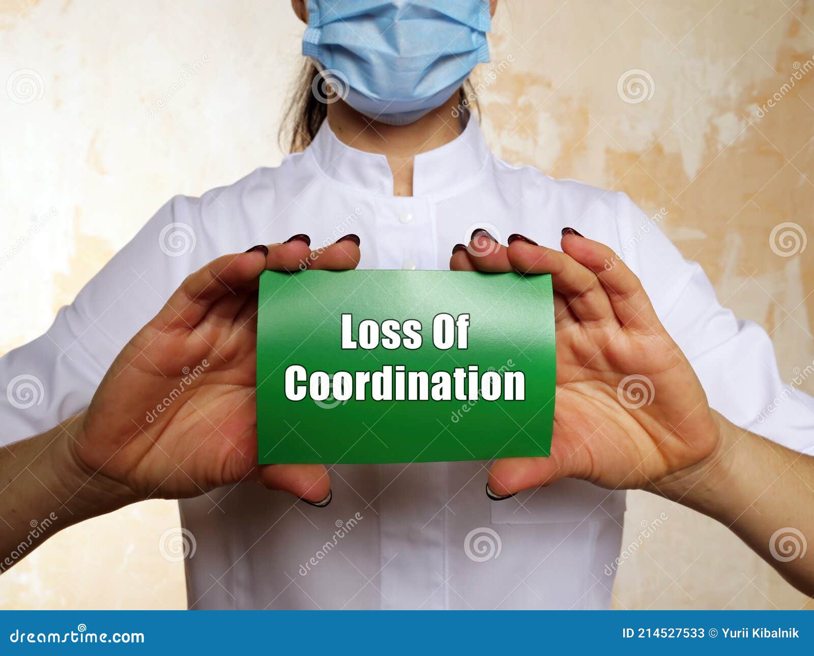 Loss of Coordination Sign on the Piece of Paper Stock Image - Image of ...