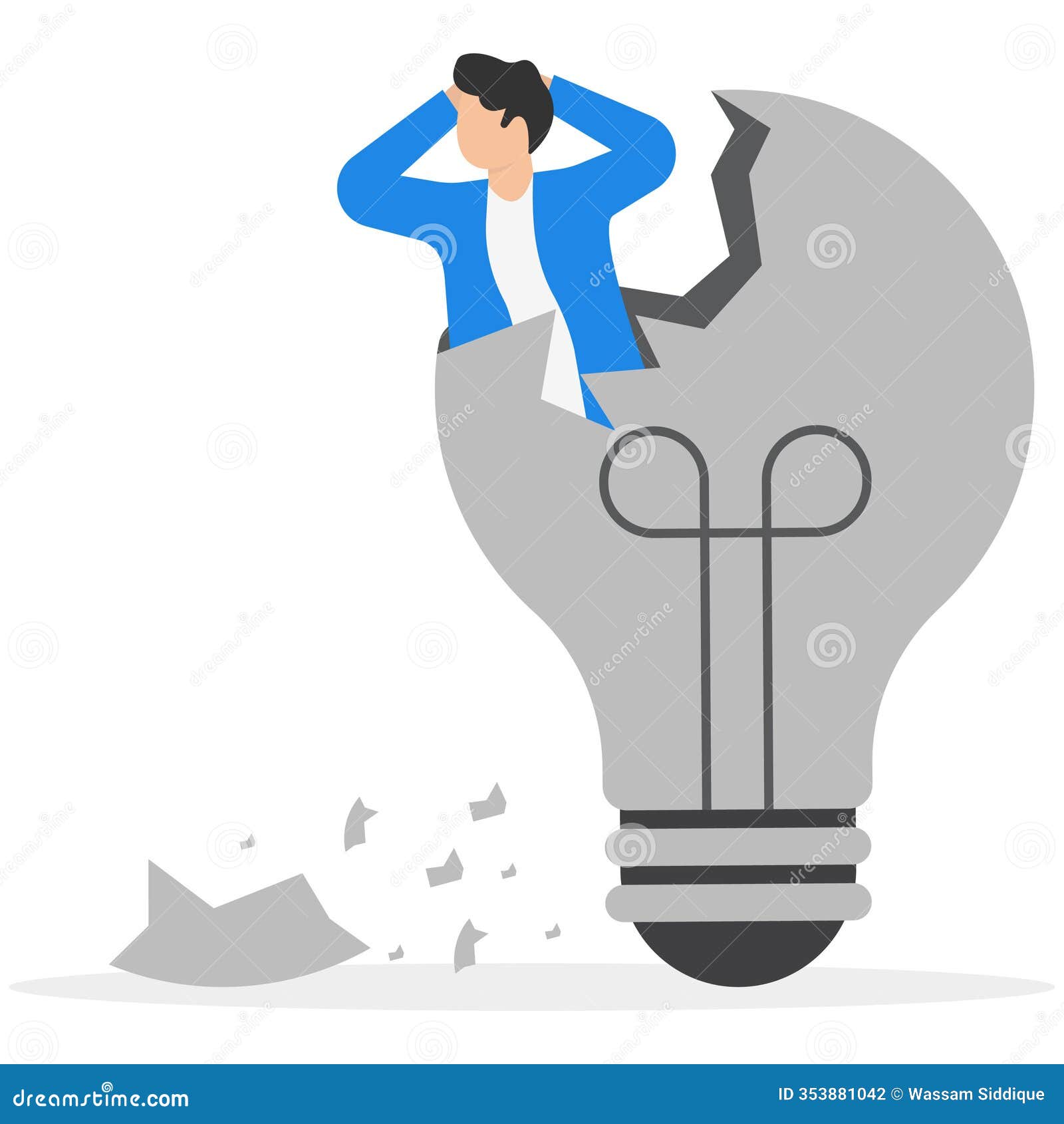 Loss of Creative Ideas in Business. Burnout from Overwork. Afraid of ...