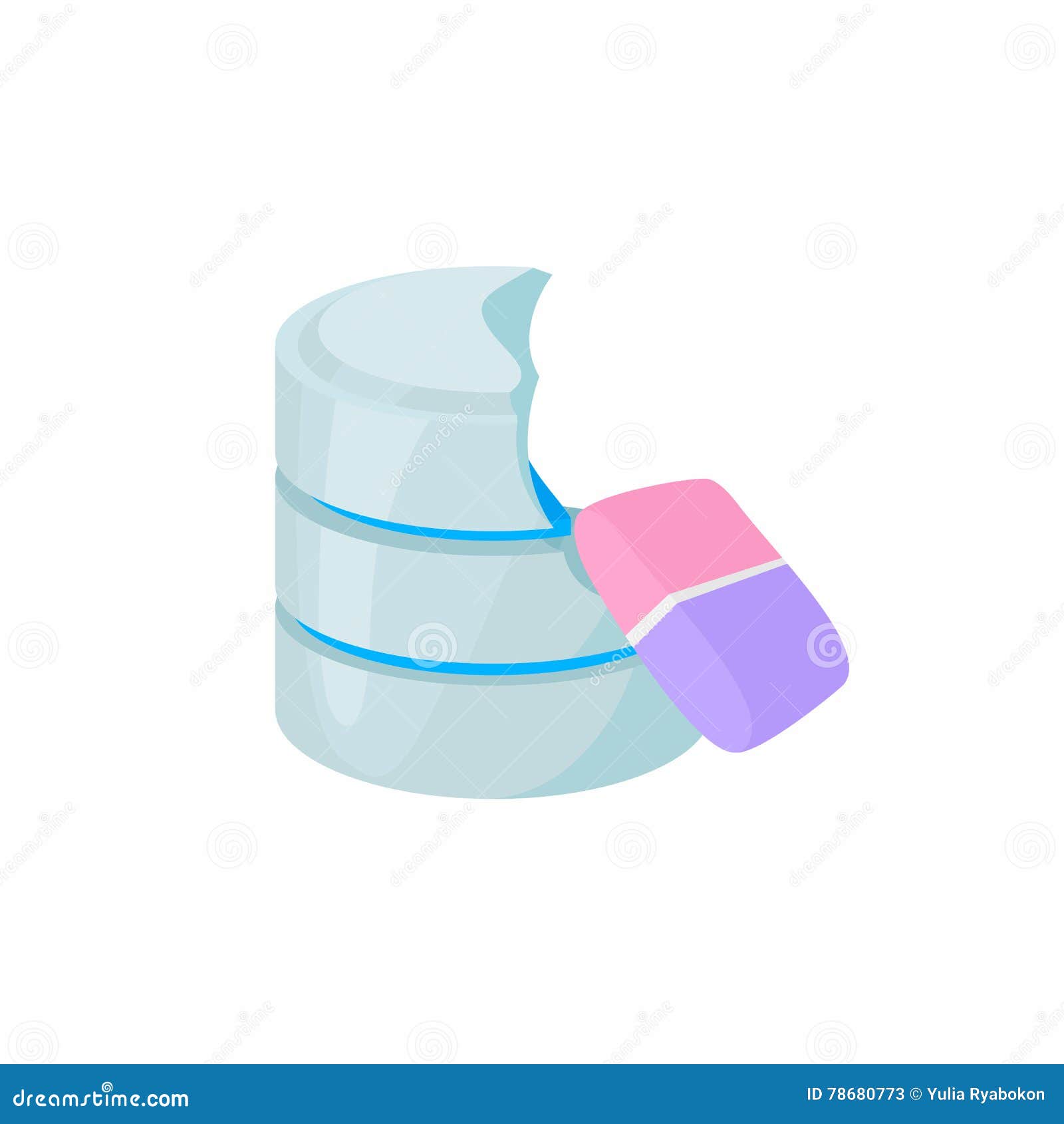 Loss Database Icon, Cartoon Style Stock Vector - Illustration of ...