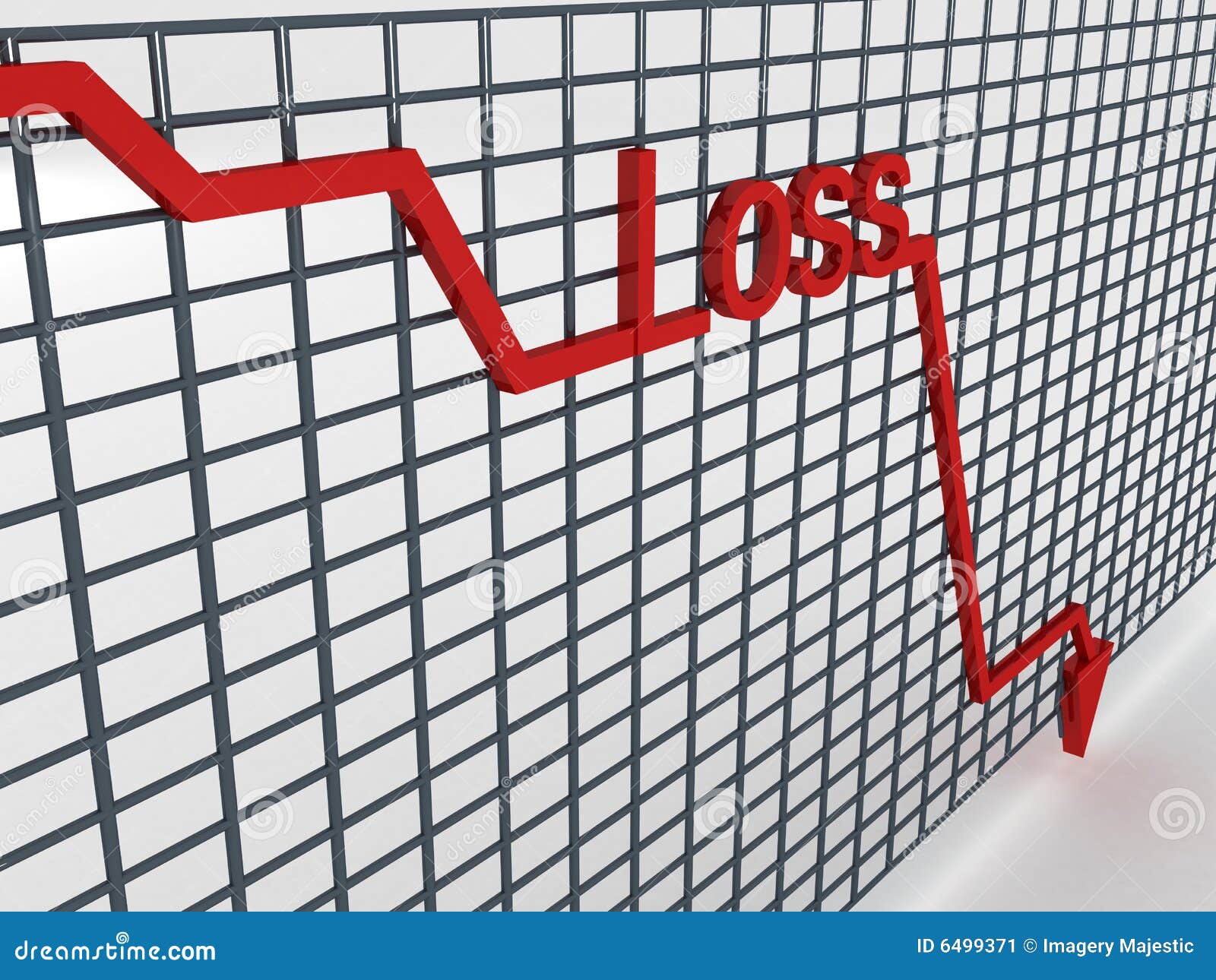 Loss graph stock illustration. Illustration of market - 6499371