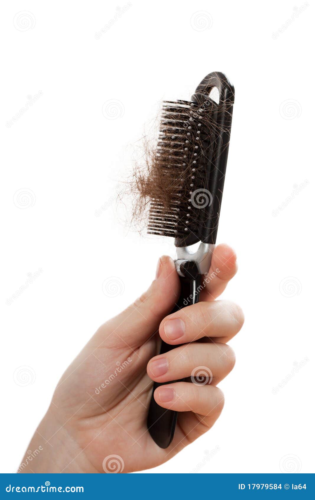Loss Hair Comb in Women Hand Stock Photo - Image of hair, caucasian ...
