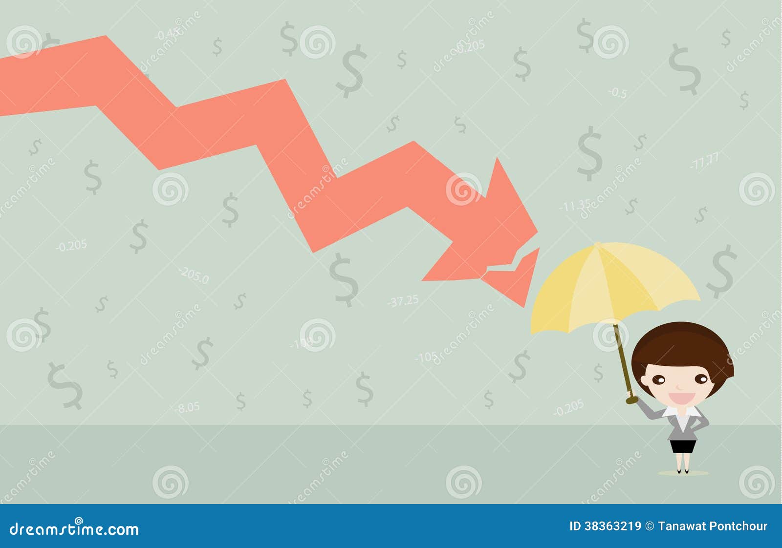 Loss protection stock illustration. Illustration of business - 38363219