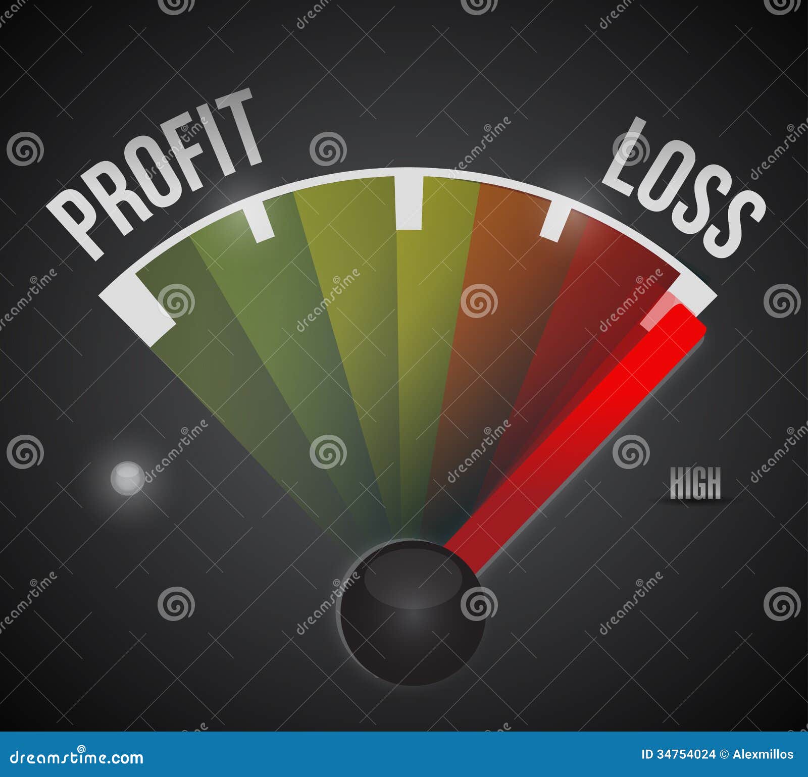 Losses Concept Illustration Design Diagram Stock Illustration ...