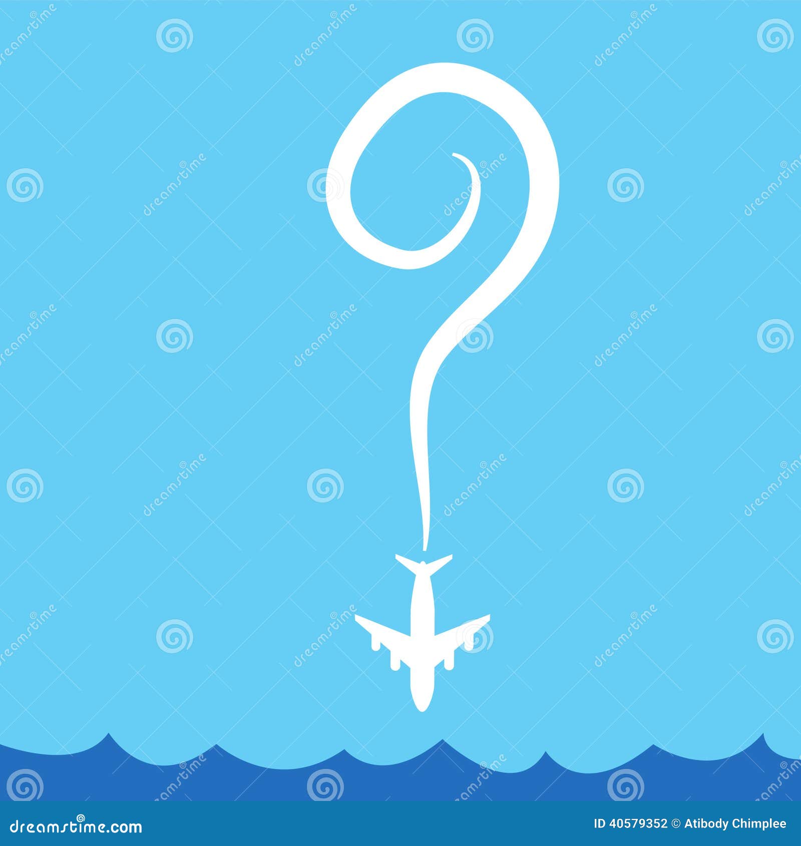 Lost airplane stock illustration. Illustration of travel - 40579352