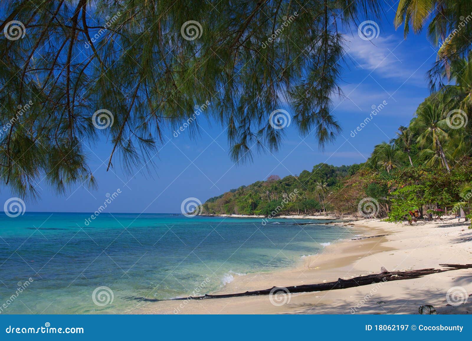 Lost beach stock image. Image of kood, blue, trees, thailand - 18062197