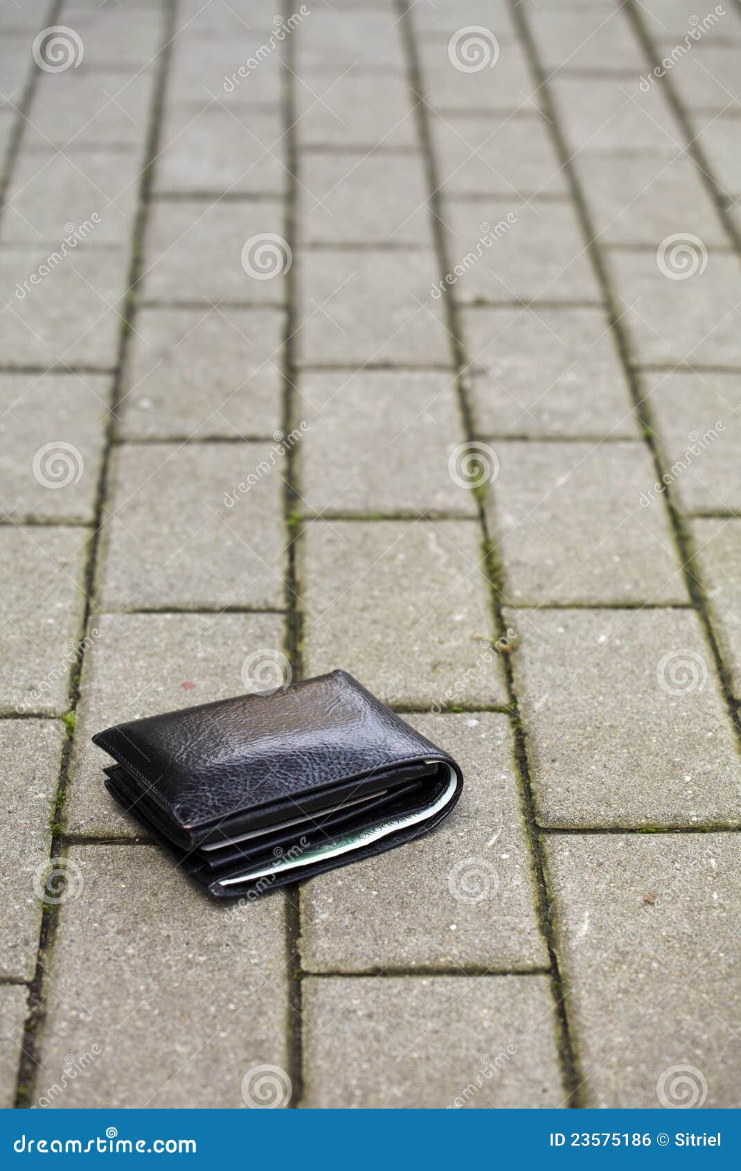 Lost black wallet stock photo. Image of savings, money - 23575186