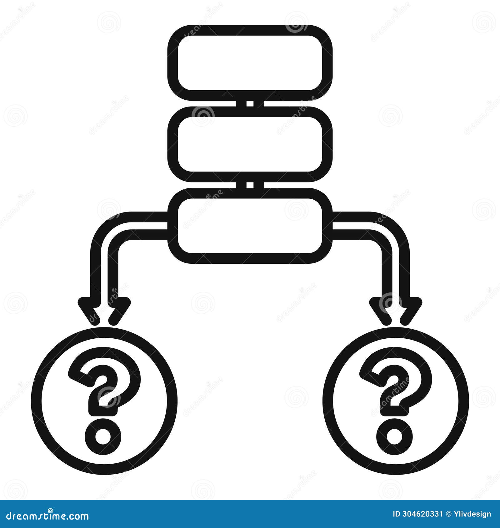 Lost Block Different Icon Outline Vector. Square Report Stock ...