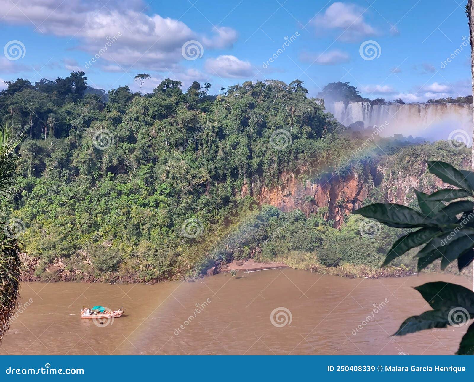 Lost boat rainbow way stock image. Image of shore, hill - 250408339