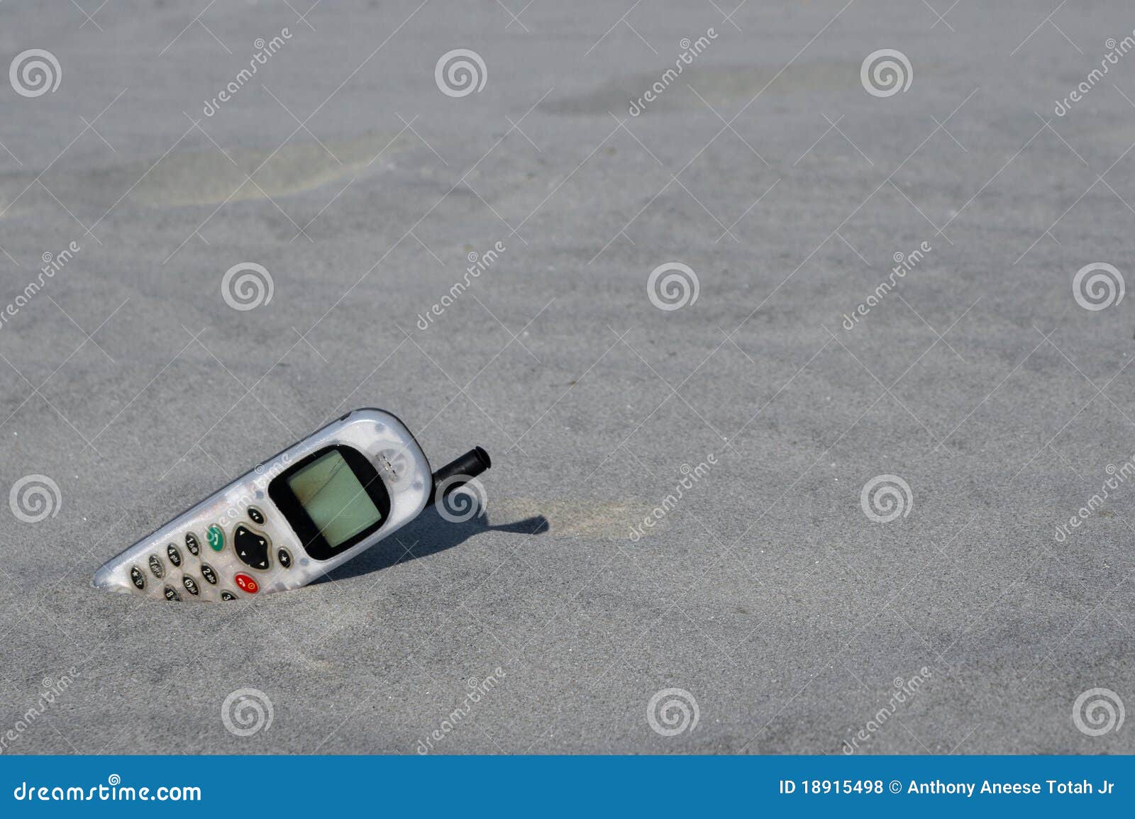 Lost Cellphone stock photo. Image of sand, talking, seaside - 18915498