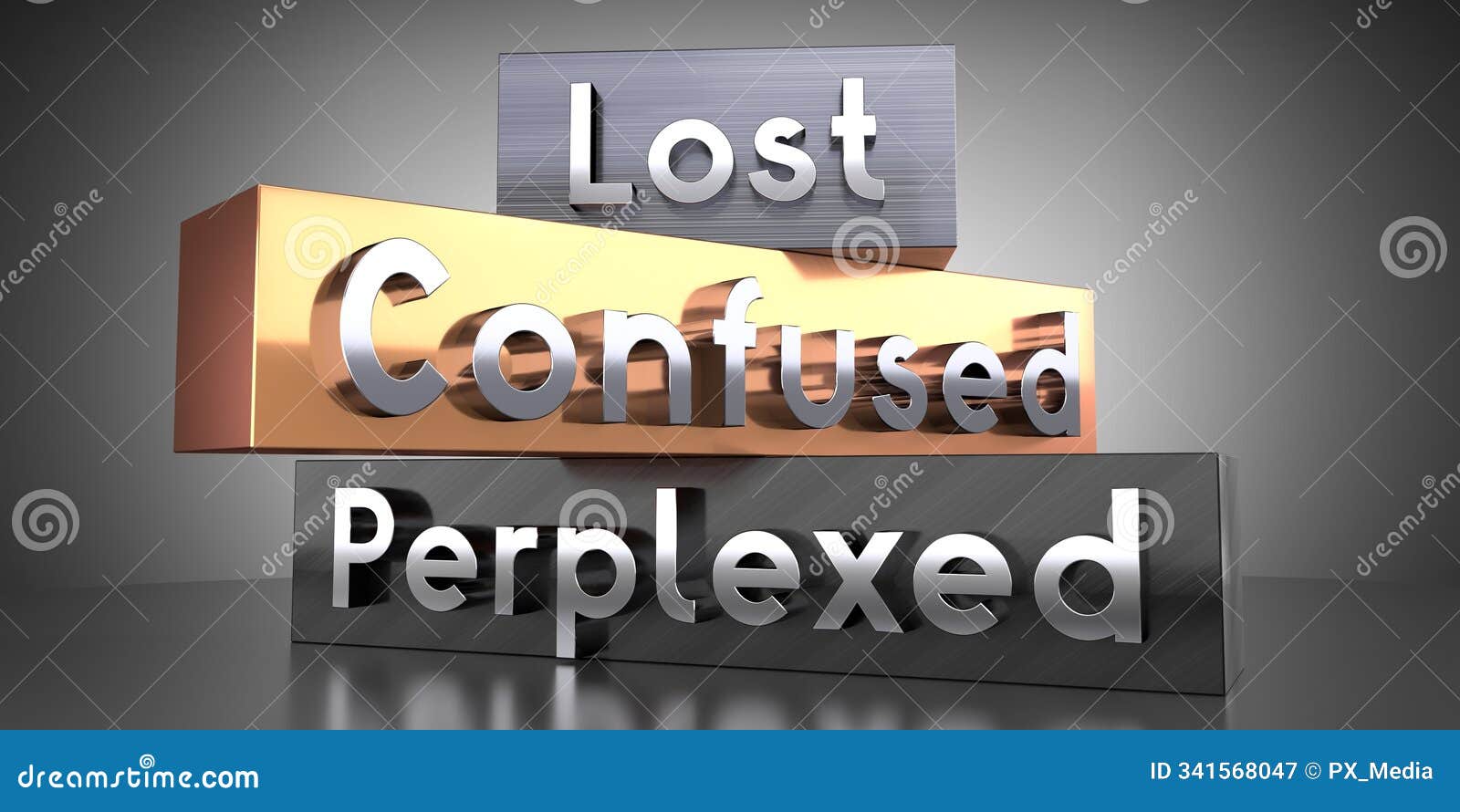 Lost, Confused, Puzzled, Disoriented, Perplexed - Outline Signpost With ...