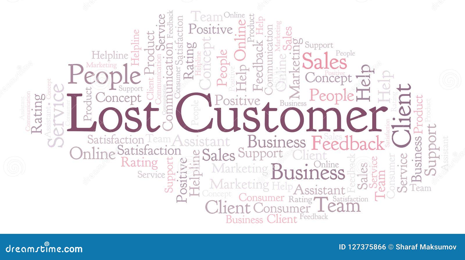 Lost Customer word cloud. stock illustration. Illustration of bubble ...