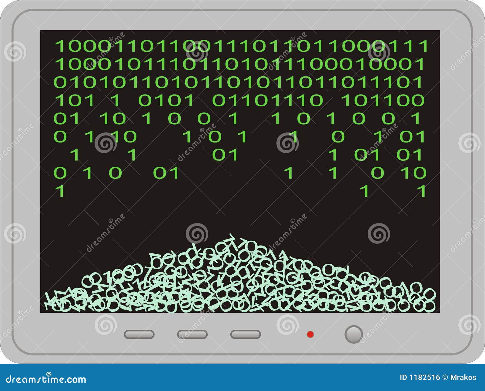 Lost data stock vector. Illustration of computer, personal - 1182516