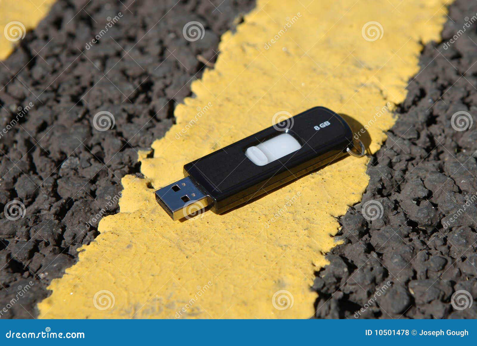 Lost Data Flash Drive stock photo. Image of dropped, lines - 10501478