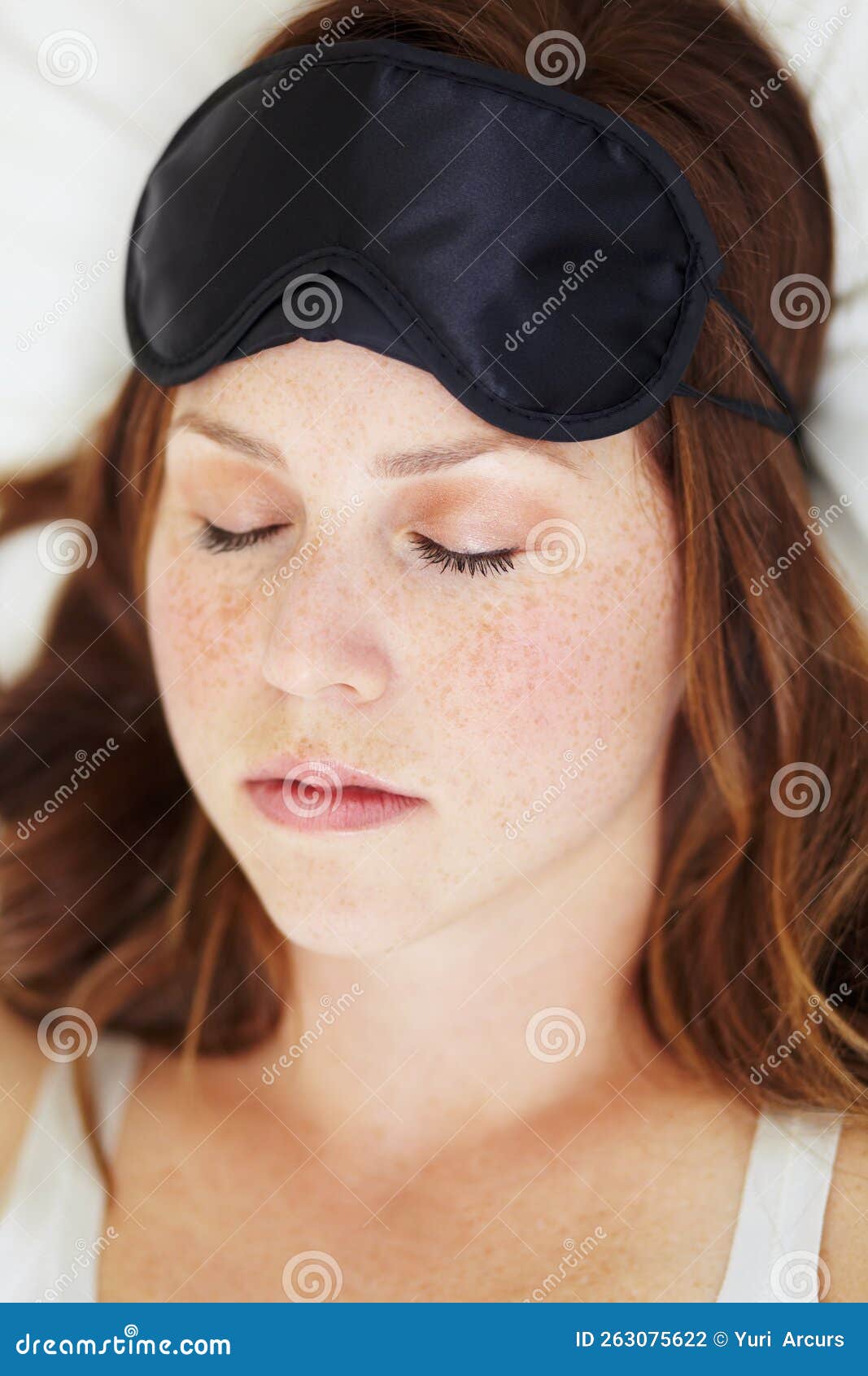 Lost in a Deep Sleep. a Beautiful Young Woman Sleeping Peacefully ...