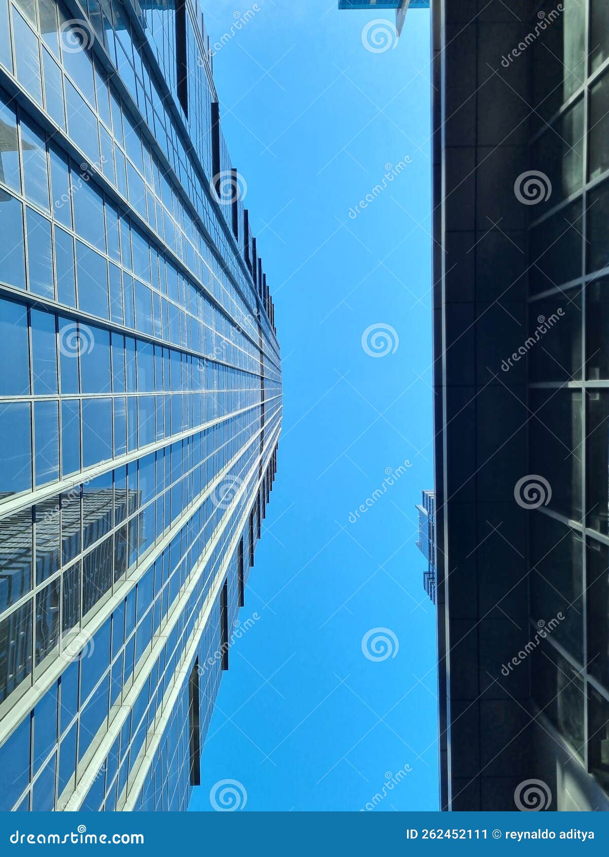 Lost into the distance stock image. Image of skyscrapper - 262452111
