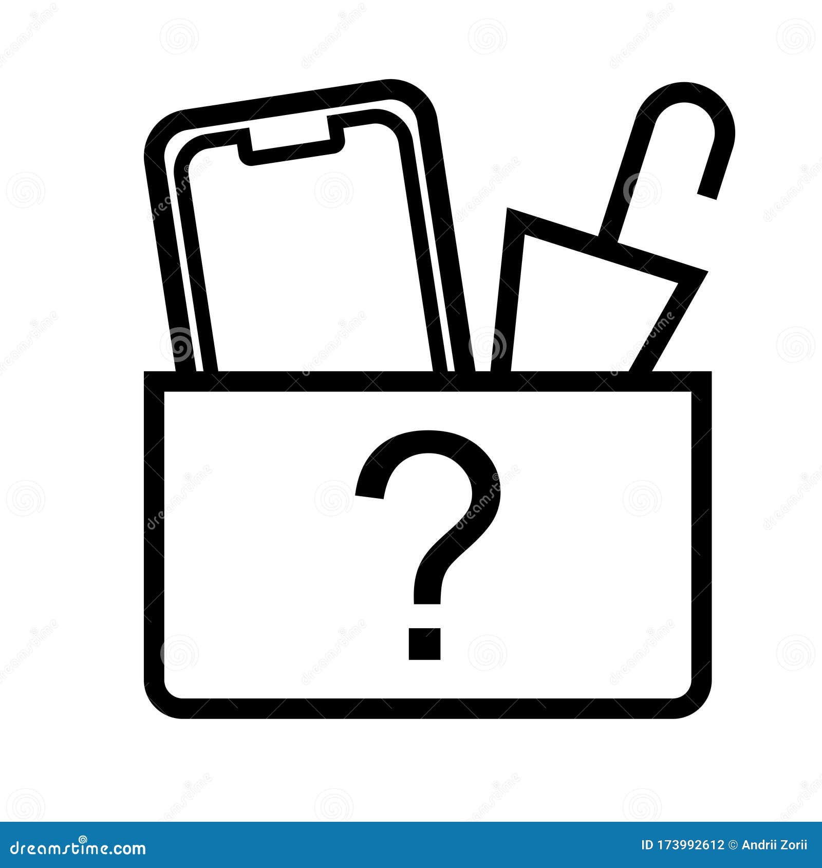 Lost & Found Icon. Lost & Found Vector Icon Illustration Stock ...