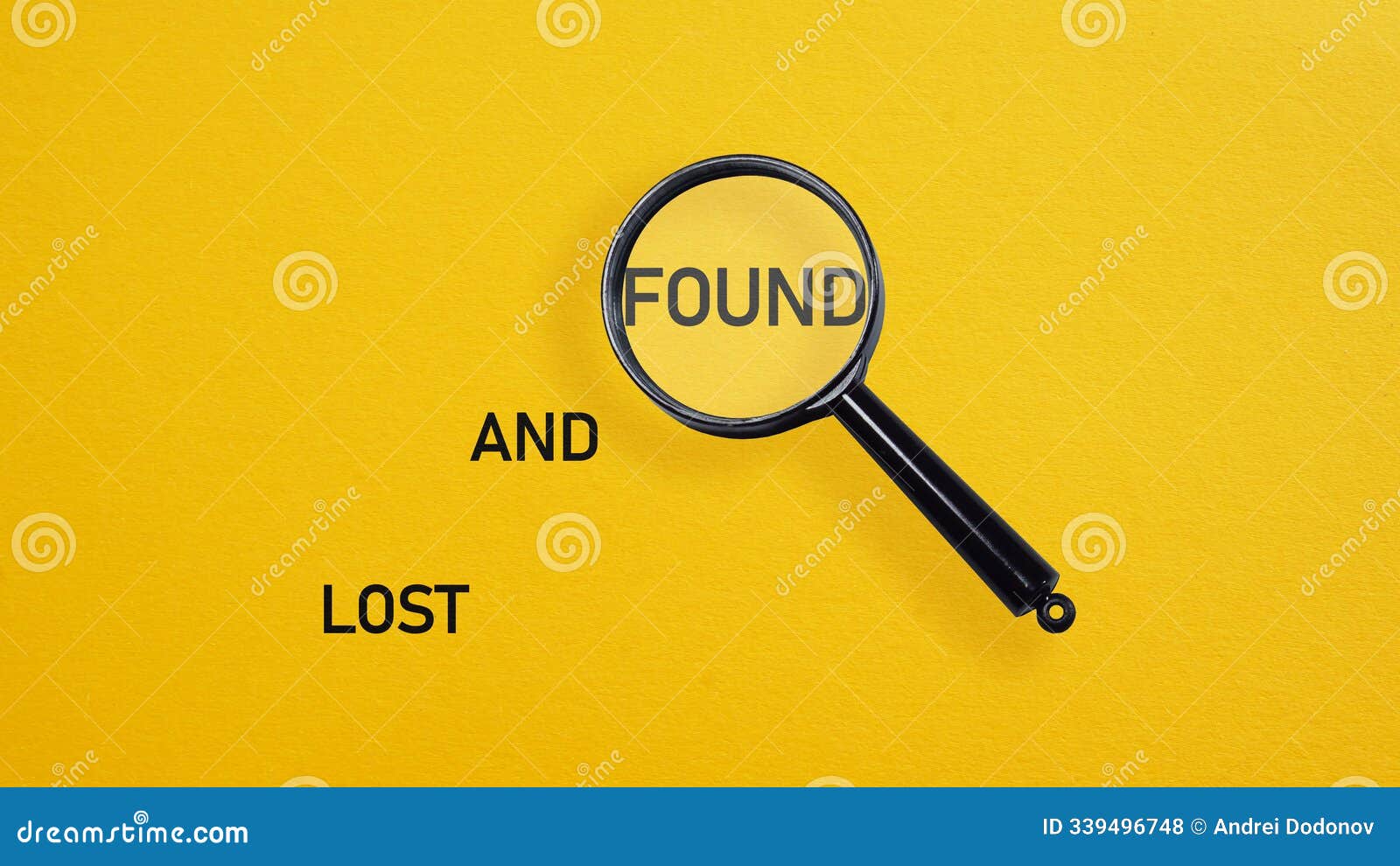 Lost. Text Inscription Of An Informational Message With Clean Tear-off ...