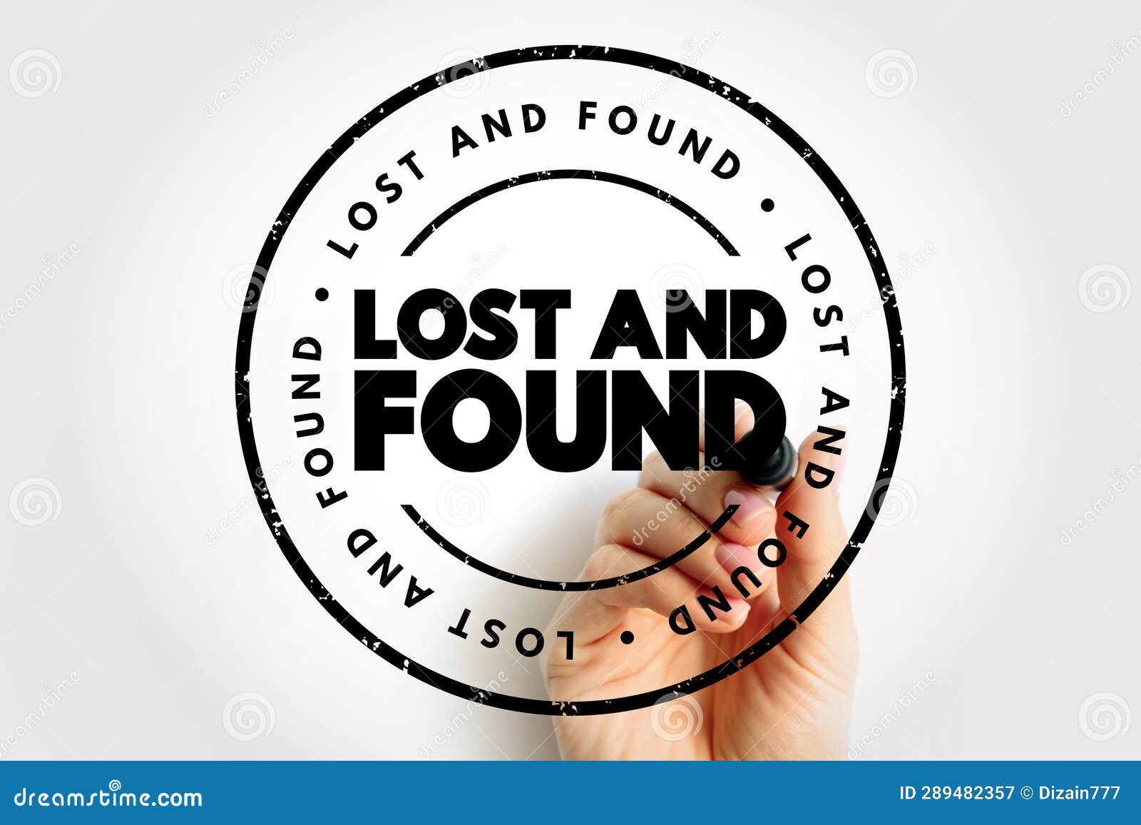 Lost and Found Text Stamp, Concept Background Stock Image - Image of ...