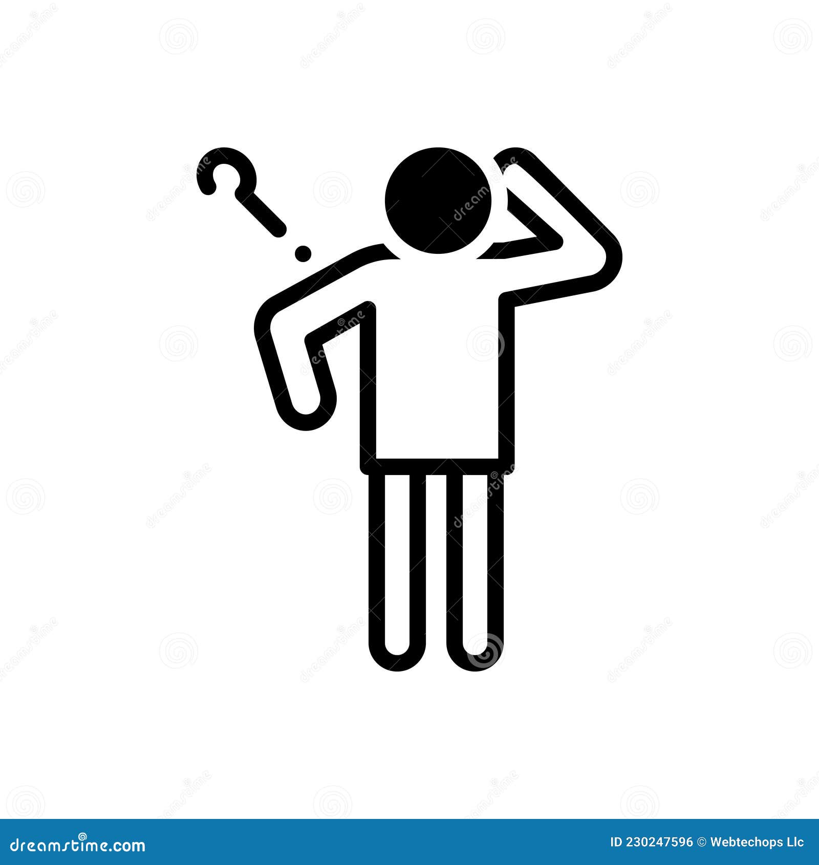 Black Solid Icon for Lost, Missing and Misplaced Stock Vector ...