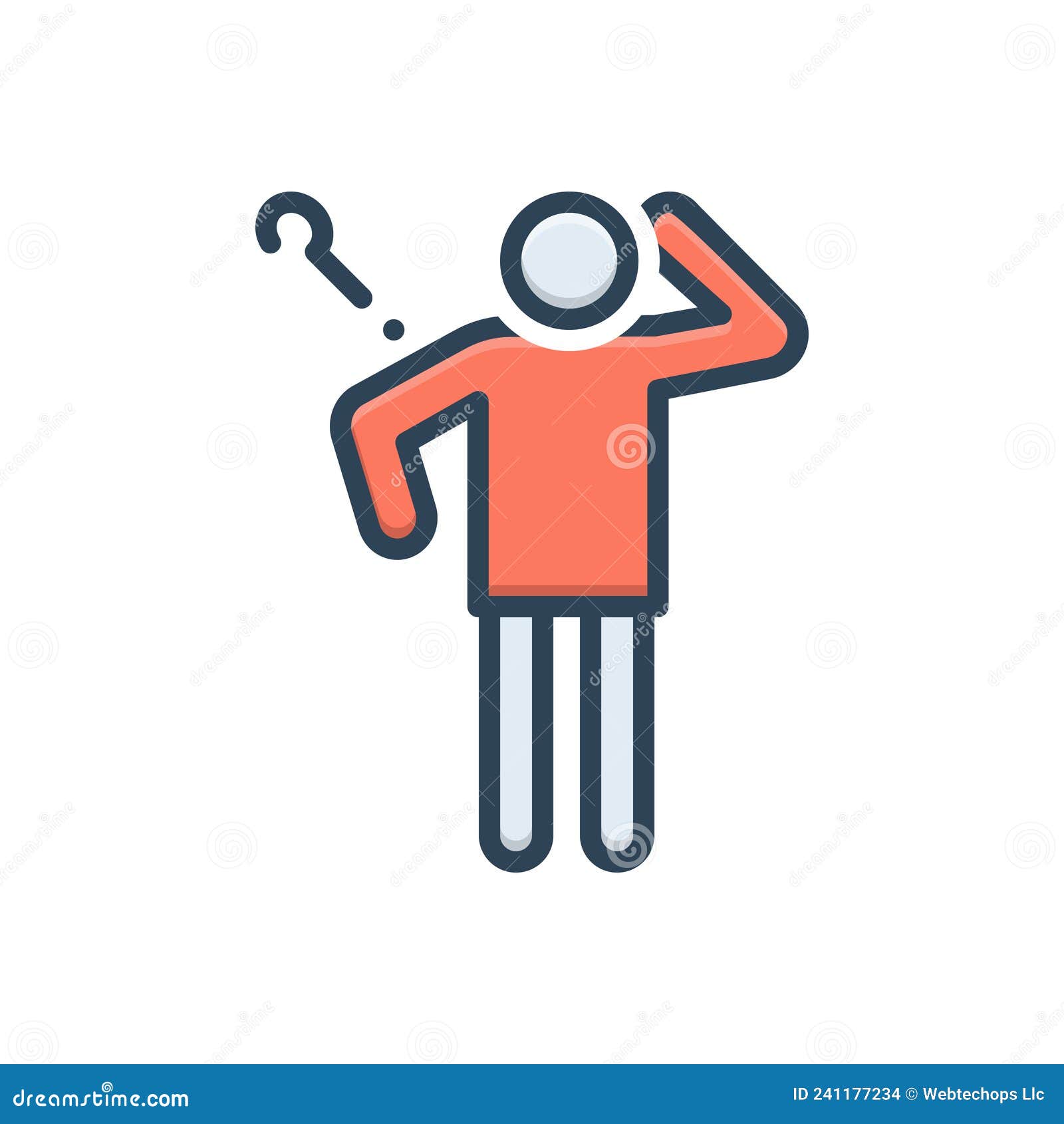 Color Illustration Icon for Lost, Missing and Gone Stock Illustration ...