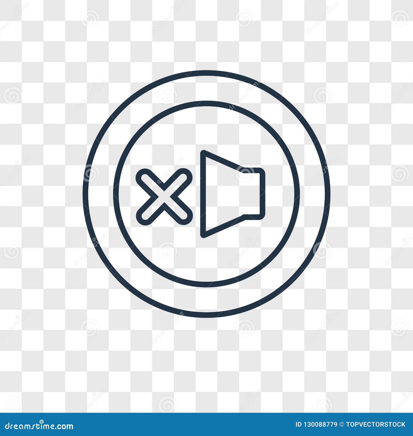 Lost Items Concept Vector Linear Icon Isolated On Transparent Ba Stock ...