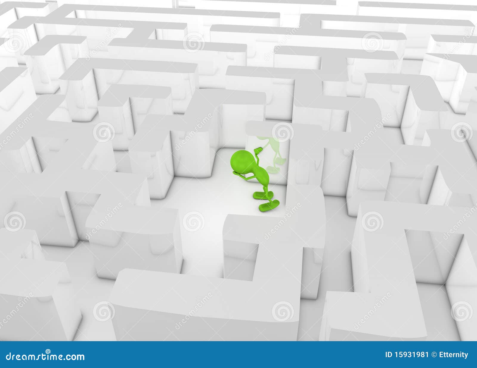 Complicated Labyrinth Corridors Vector Illustration | CartoonDealer.com ...