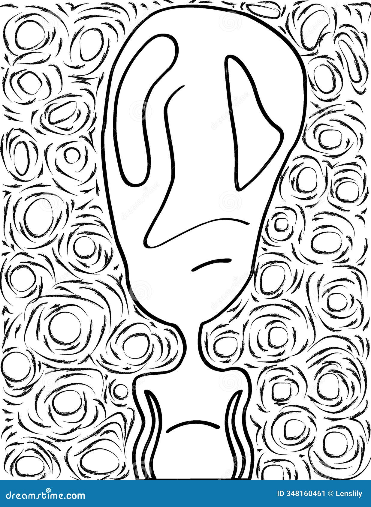 Lost and Lonely in the Abyss Stock Illustration - Illustration of black ...