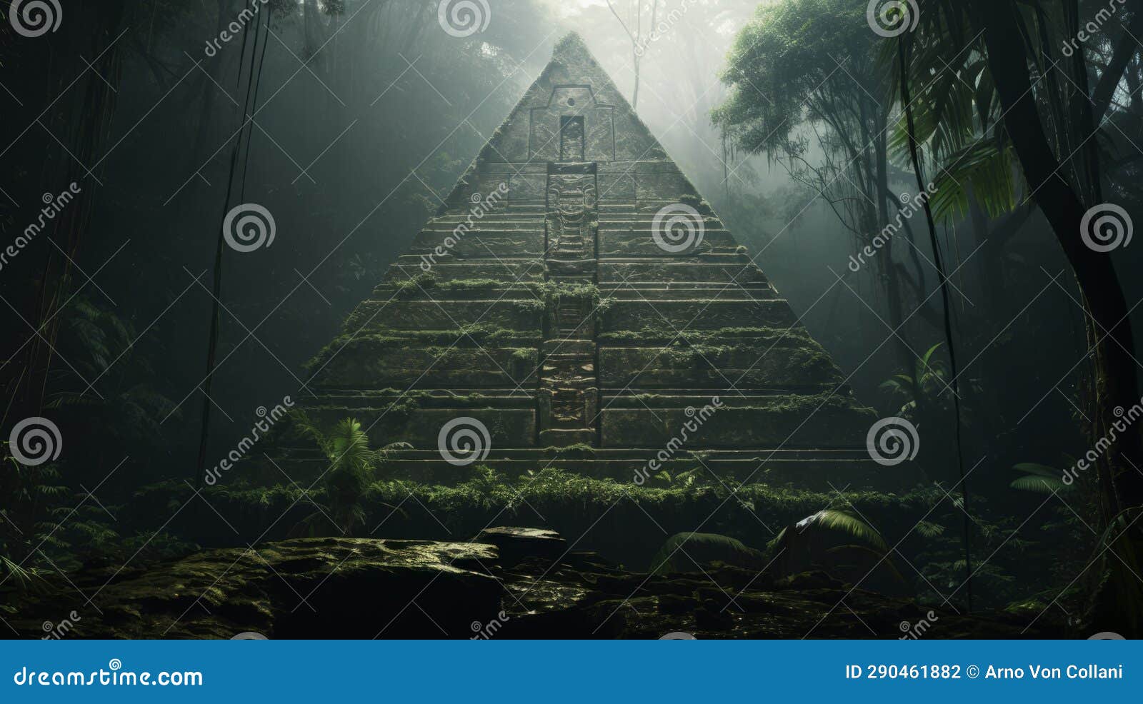 Lost Marvels: Hidden Pyramid Emerges from South American Jungle Stock ...