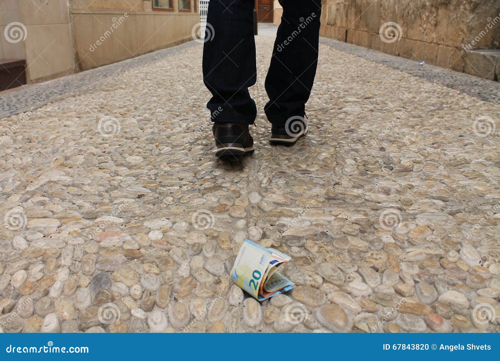 Lost money on the street stock photo. Image of bills - 67843820