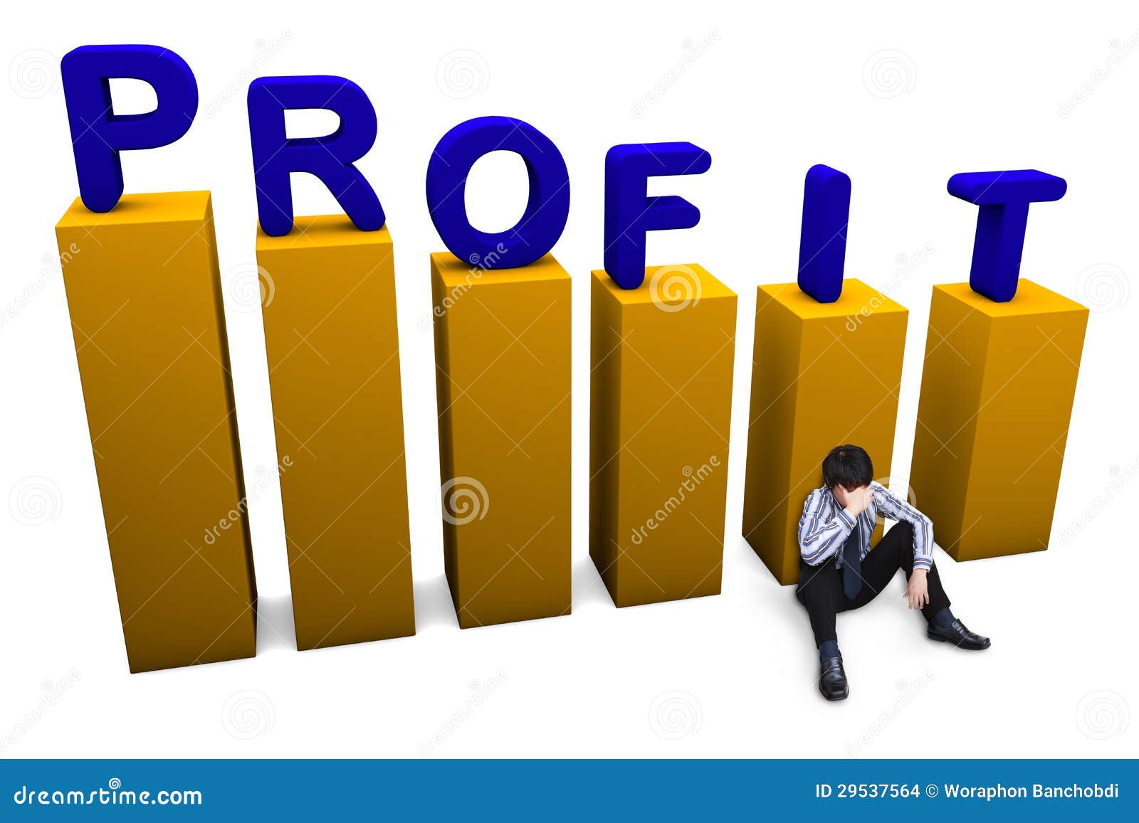 Lost in profit concept stock photo. Image of despair - 29537564