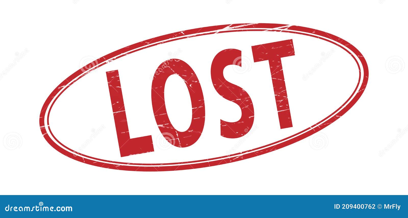 Lost Red Rubber Stamp Vector Illustration Stock Vector - Illustration ...