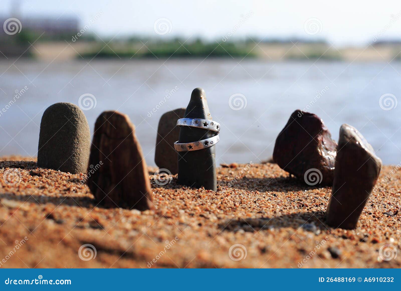 The lost ring stock image. Image of stone, eternal, silver - 26488169