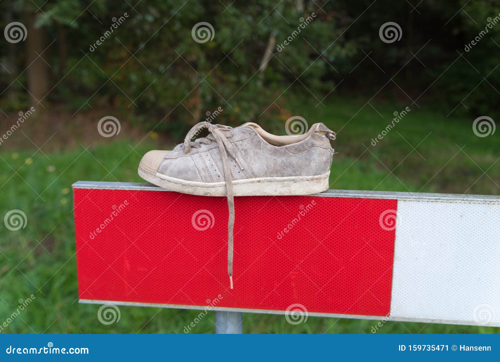 Lost shoe stock image. Image of dirty, outside, sneaker - 159735471