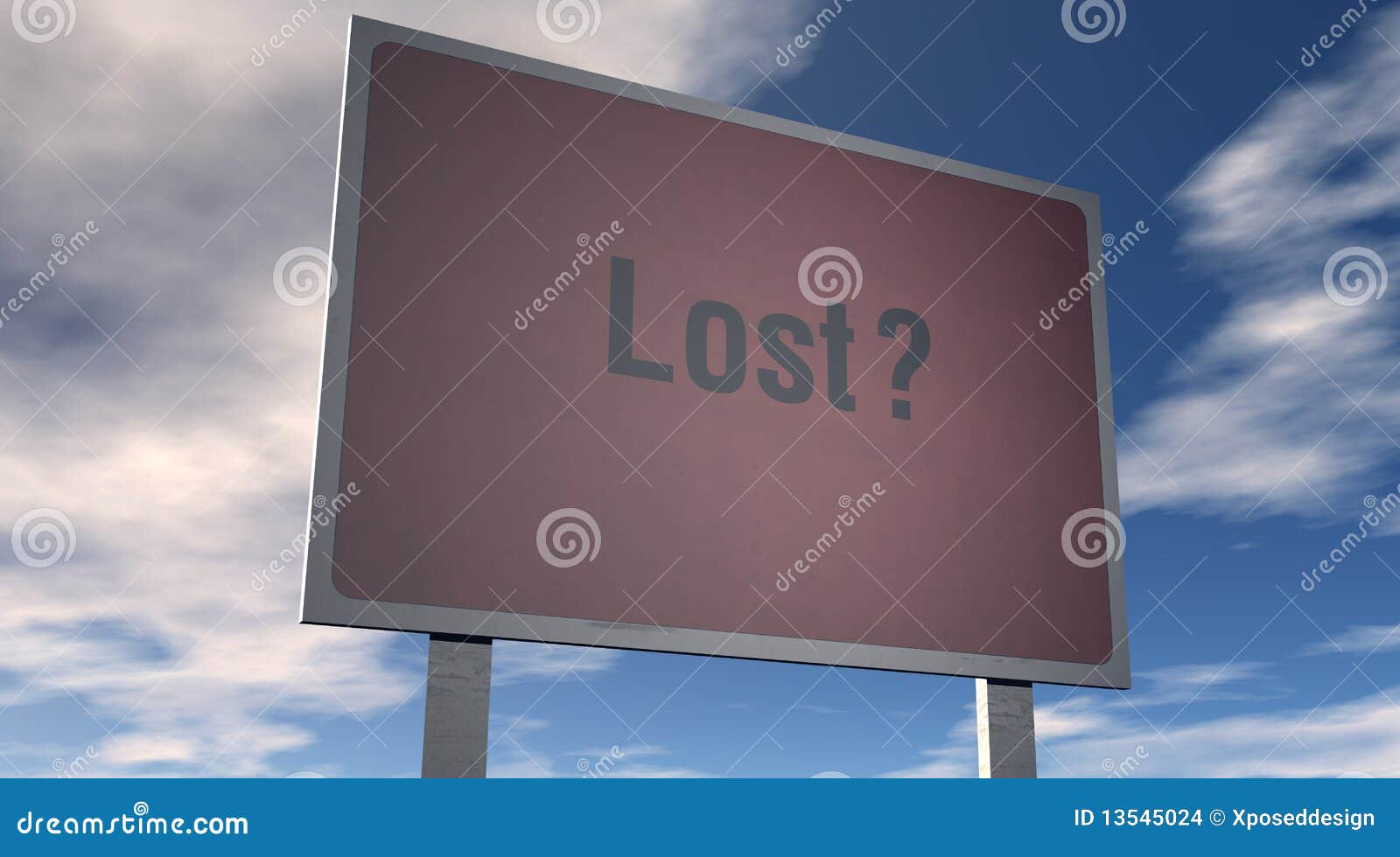 Lost sign stock illustration. Illustration of lost, survival - 13545024