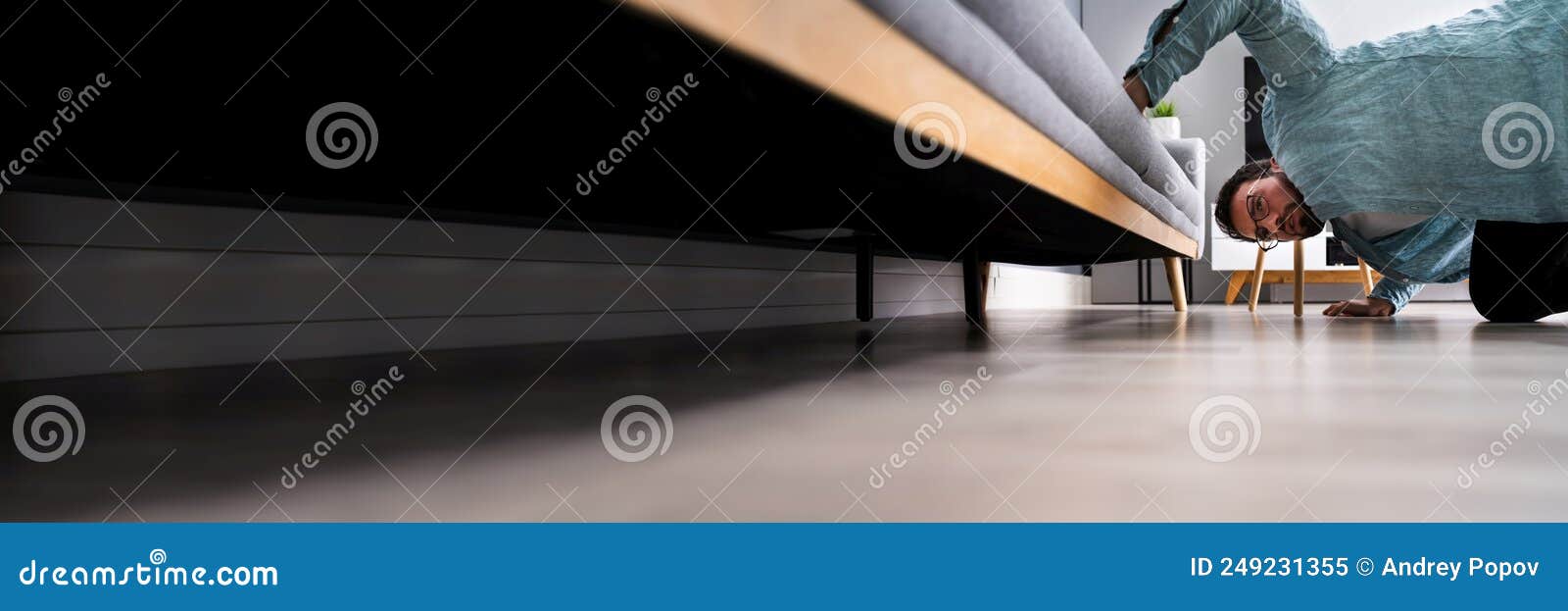 Lost Something Looking for Things Stock Image - Image of couch, search ...
