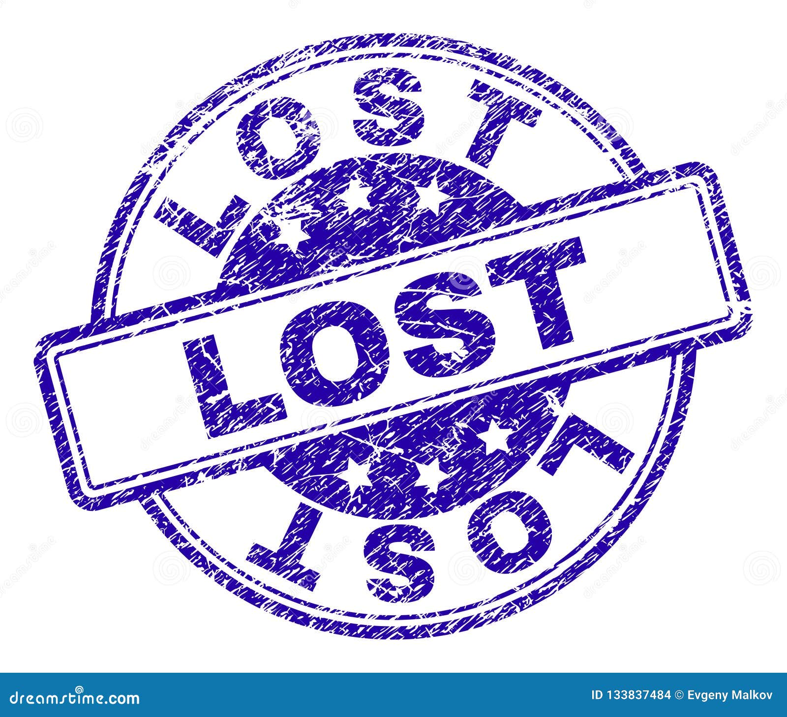 Grunge Textured LOST Stamp Seal Stock Vector - Illustration of caption ...