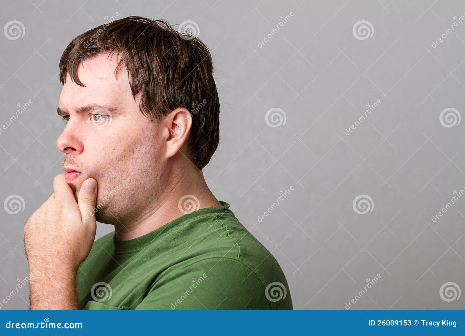 Lost in Thought Over a Tough Question Stock Image - Image of adult ...