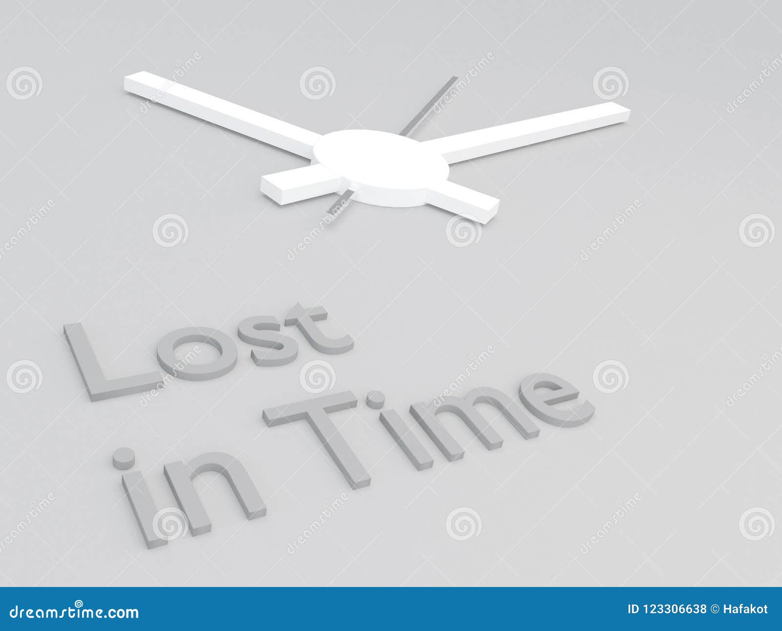 Lost in Time concept stock illustration. Illustration of save - 123306638