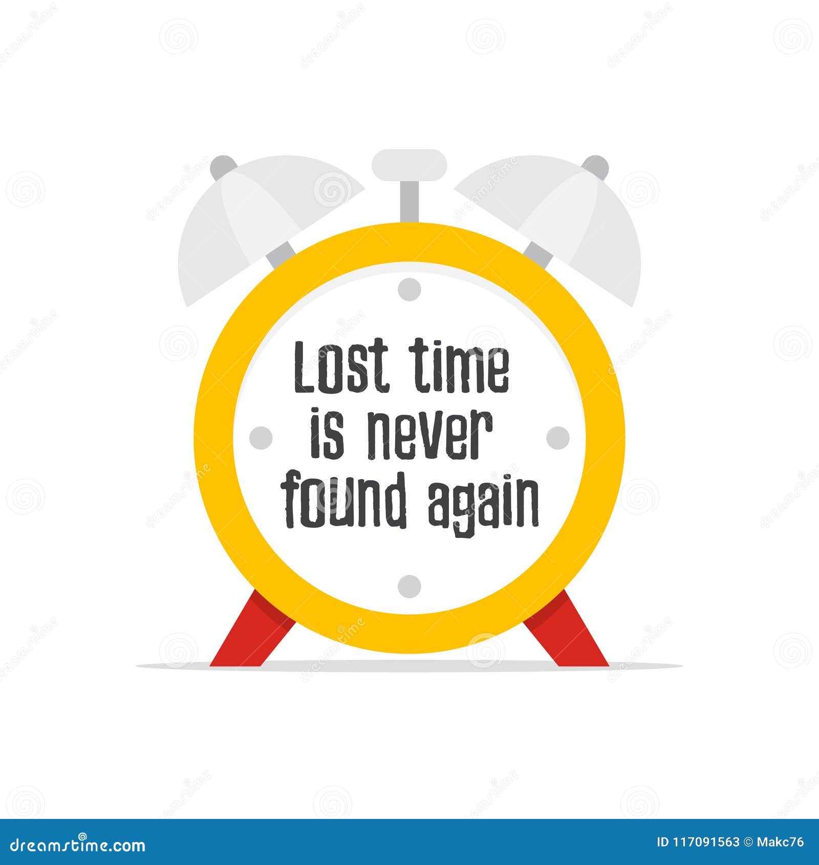 Lost Time Is Never Found Again. Cartoon Vector | CartoonDealer.com ...