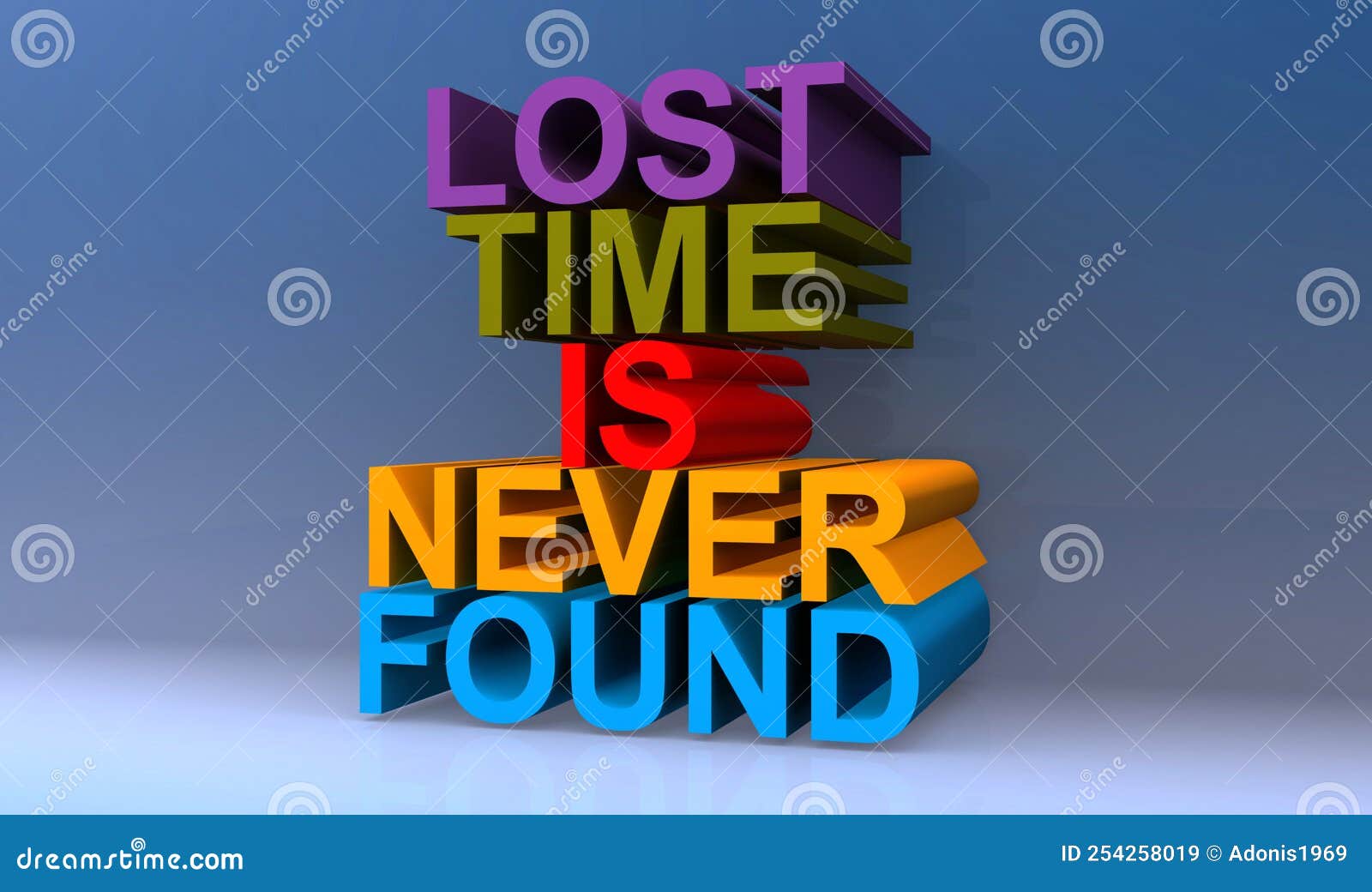 Lost Time Is Never Found Again. Cartoon Vector | CartoonDealer.com ...