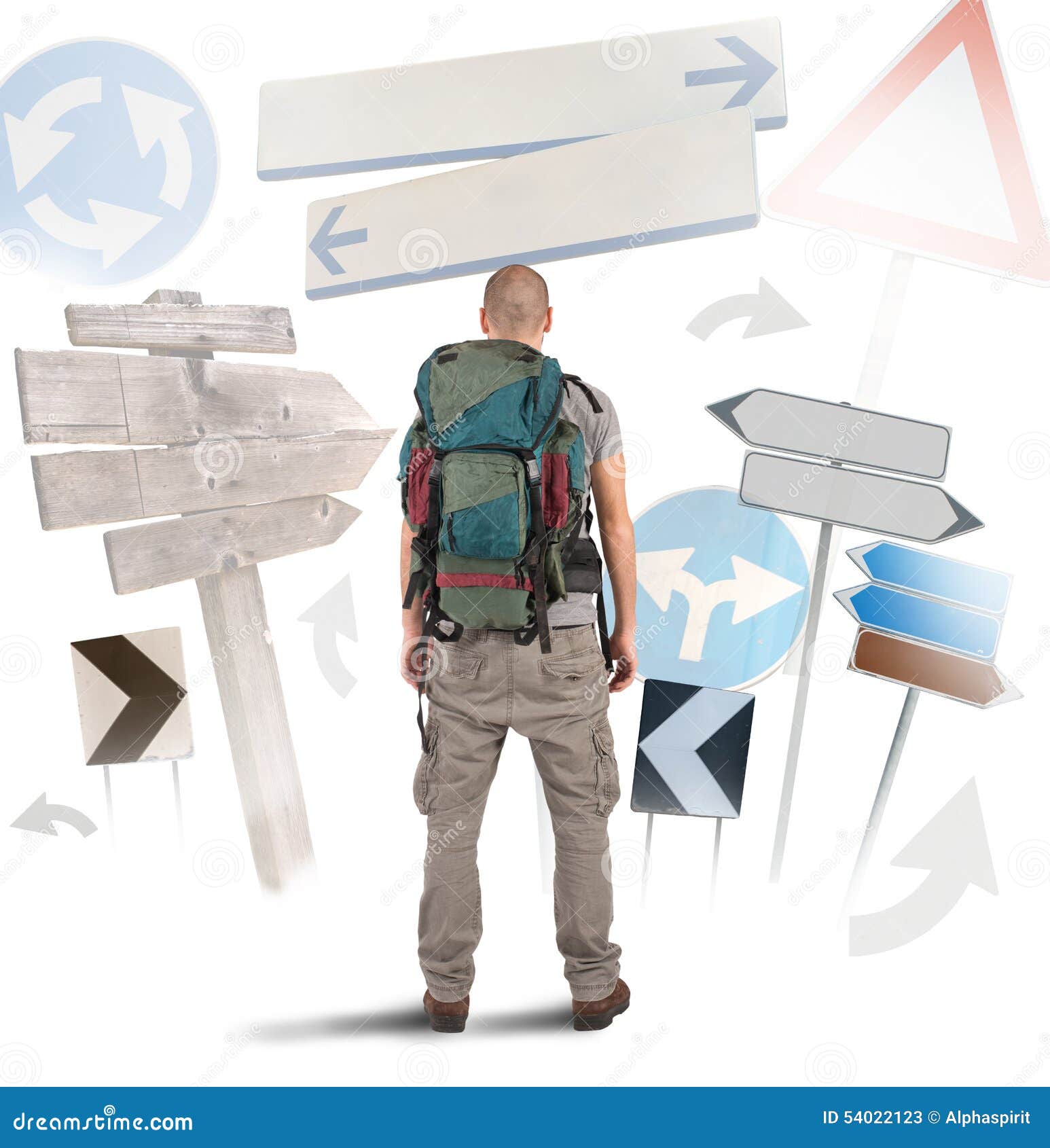 Lost traveler stock image. Image of lost, decision, doubt - 54022123