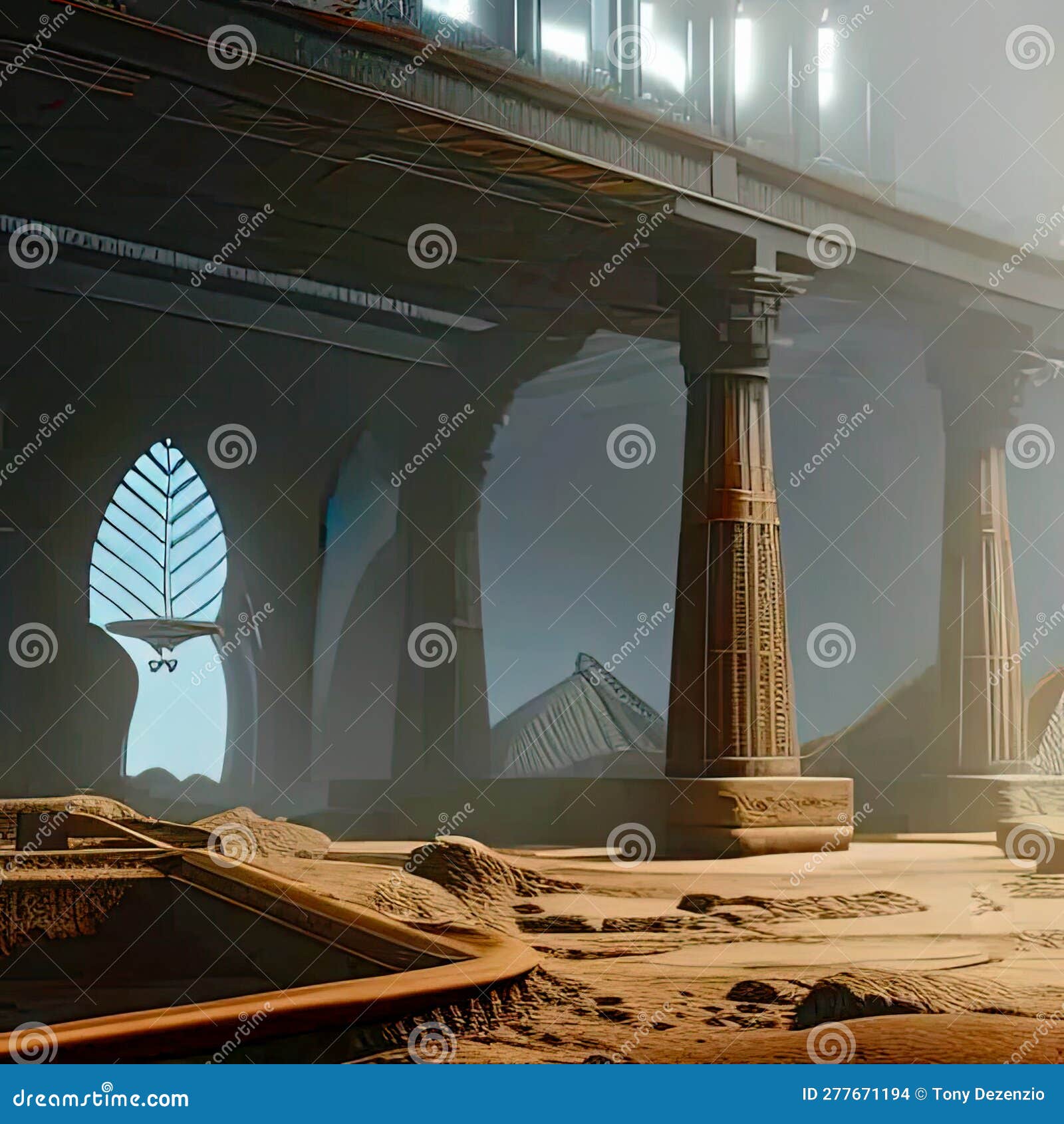 Lost Village of Axom stock illustration. Illustration of column - 277671194