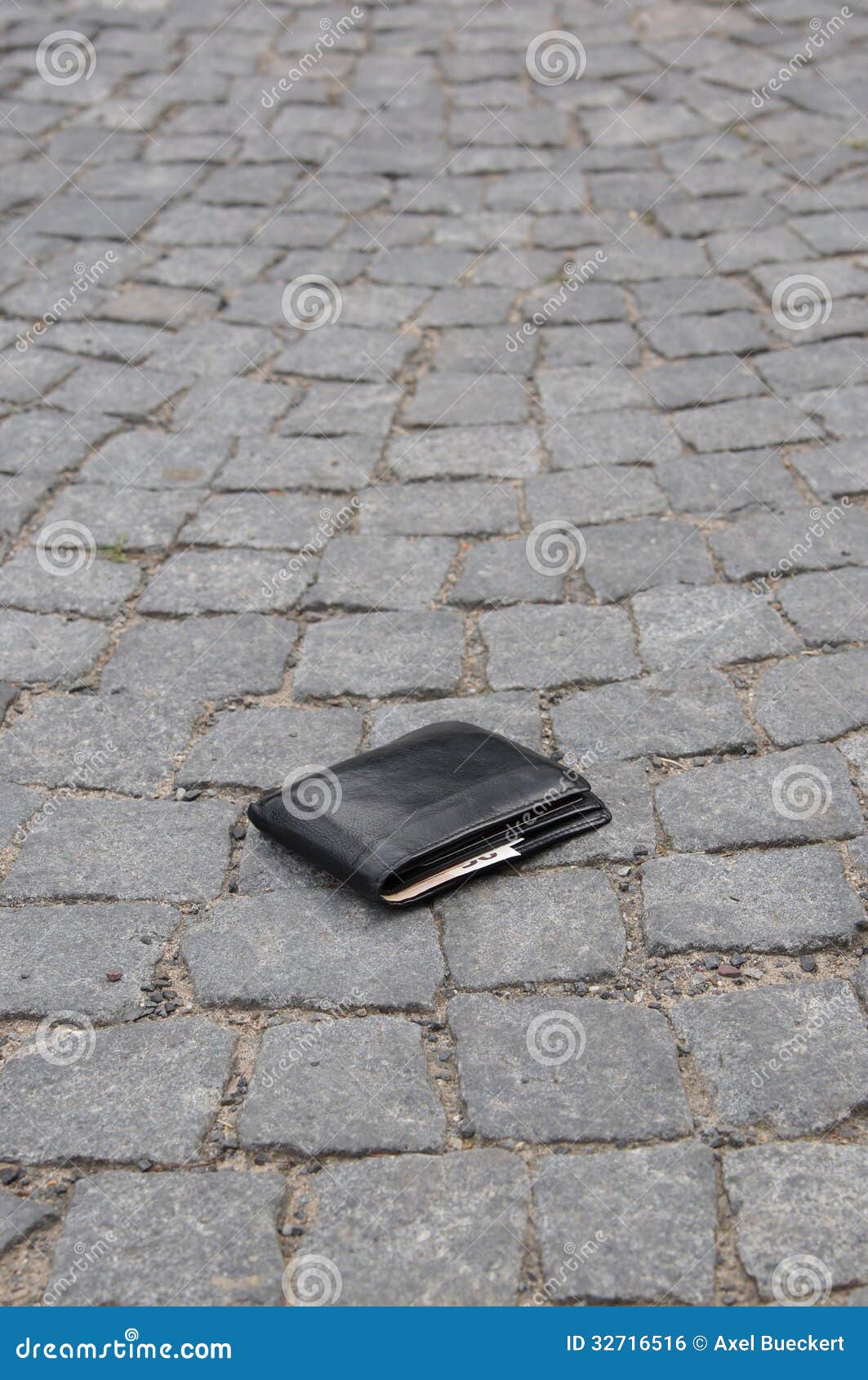 Lost Wallet On Road Stock Photo | CartoonDealer.com #188210922