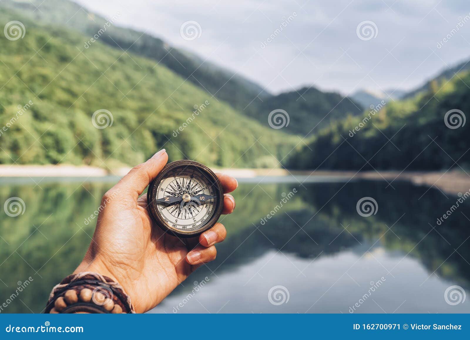 Mountain Compass On A Cartographic Map Stock Image | CartoonDealer.com ...