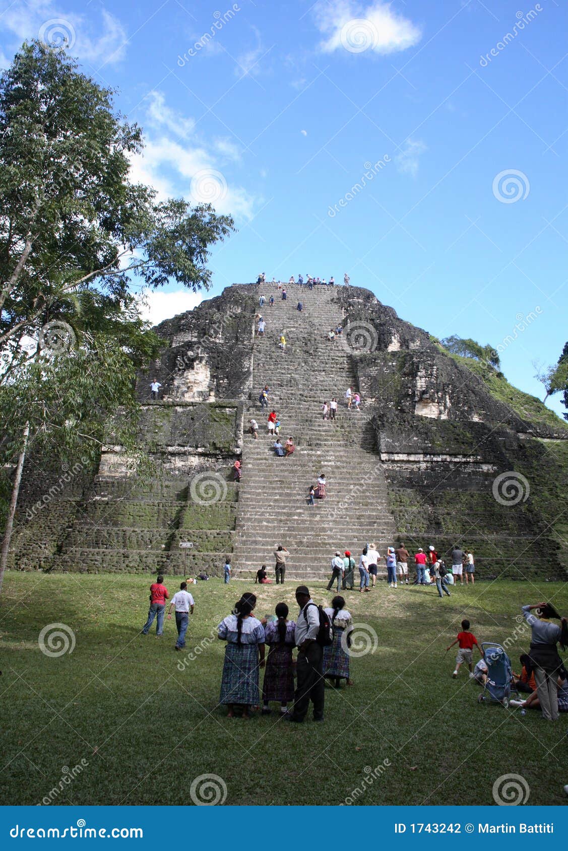 Lost World Pyramid stock photo. Image of palace, tikal - 1743242