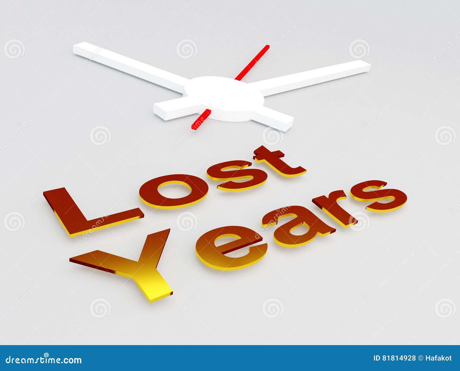 Lost Years concept stock illustration. Illustration of deficit - 81814928