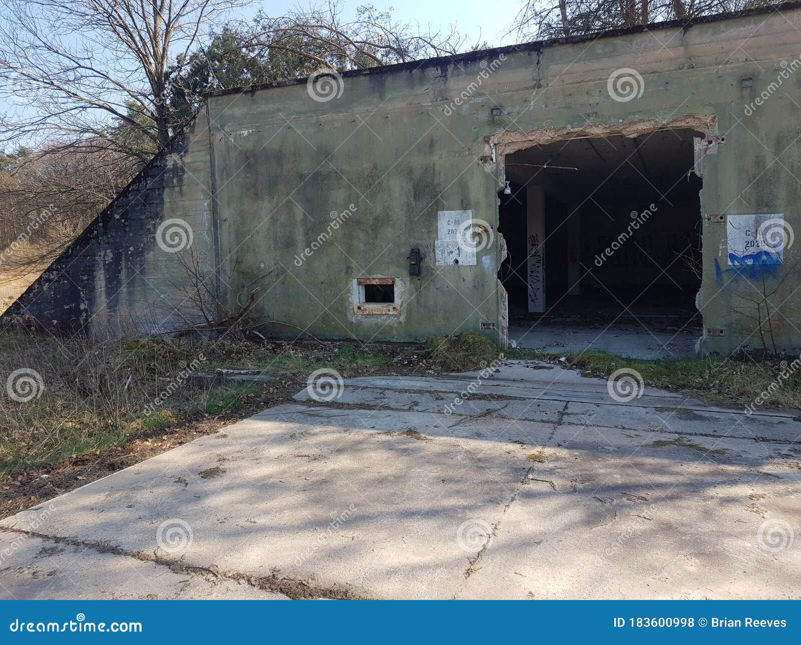 Lostplace bunker stock photo. Image of cottage, property - 183600998